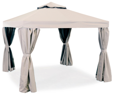 Luxus Lamellen Pavillon 3x3 Bild